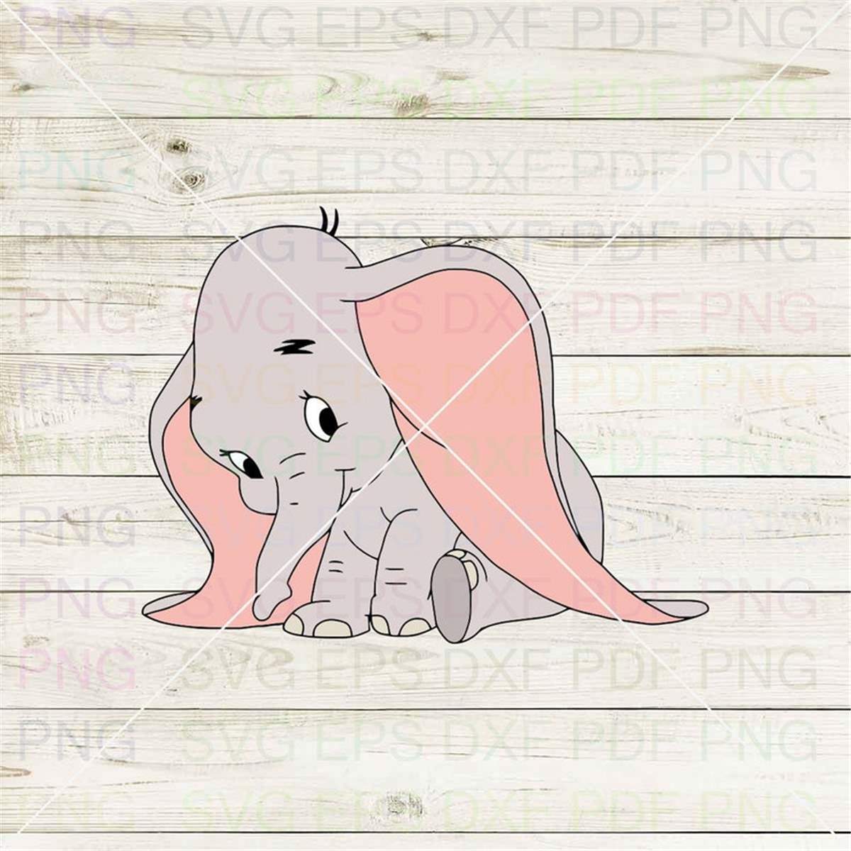 Dumbo 003 Svg Dxf Eps Pdf Png, Cricut, Cutting file, Vector, | Inspire ...