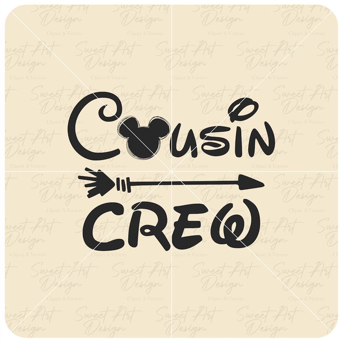 Mouse Cousin Crew SVG, Family Vacation SVG, Family Trip SVG, - Inspire ...