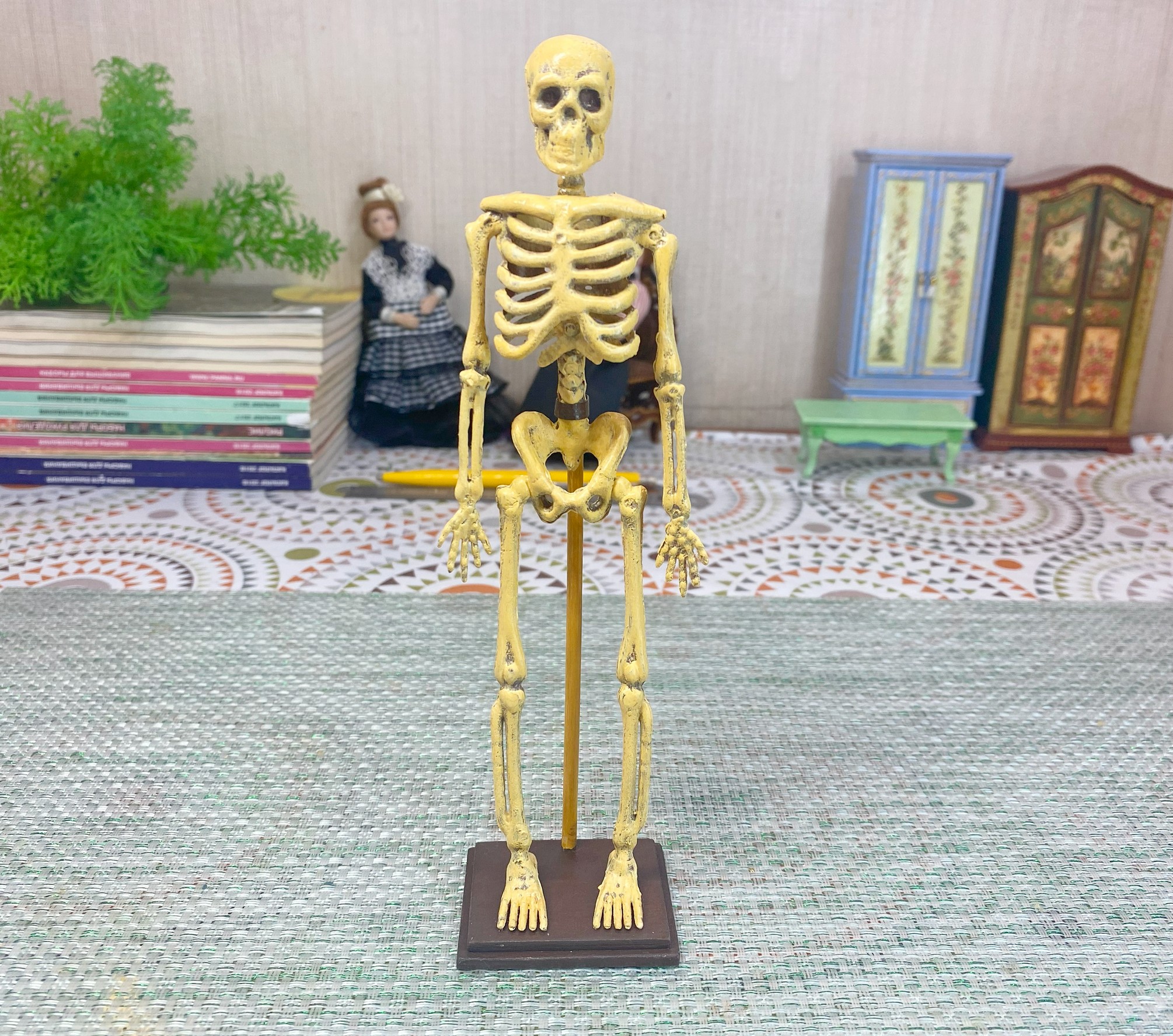 Museum exhibit. Skeleton. Puppet miniature. 1:12. | Inspire Uplift