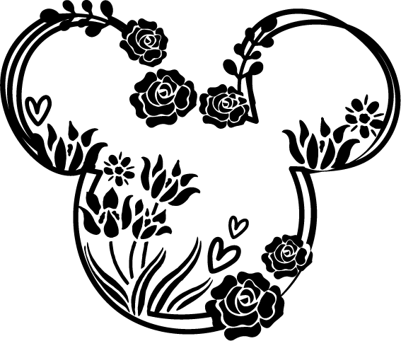 Disney Flowers Svg, Flowers Svg, Mickey mouse Svg, Mickey he | Inspire ...