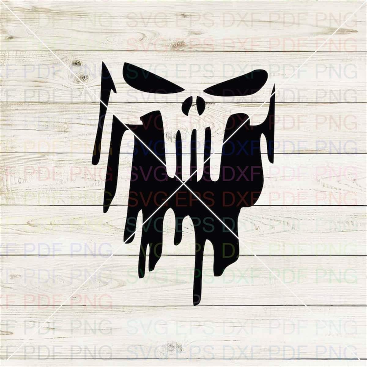 Punisher Silhouette 017 Svg Dxf Eps Pdf Png, Cricut, Cutting | Inspire ...