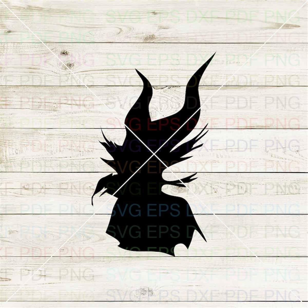 Maleficent Silhouette 015 Svg Dxf Eps Pdf Png, Cricut, Cutti | Inspire ...