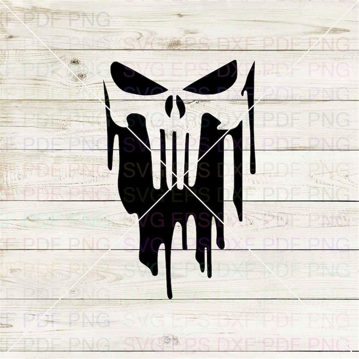 Punisher Silhouette 027 Svg Dxf Eps Pdf Png, Cricut, Cutting | Inspire ...