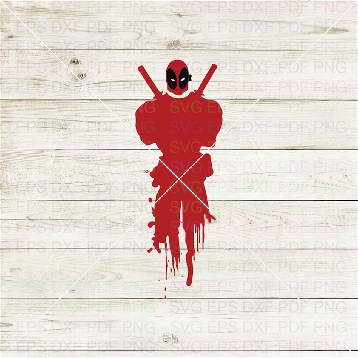 Deadpool 056 Svg Dxf Eps Pdf Png, Cricut, Cutting file, Vect | Inspire ...
