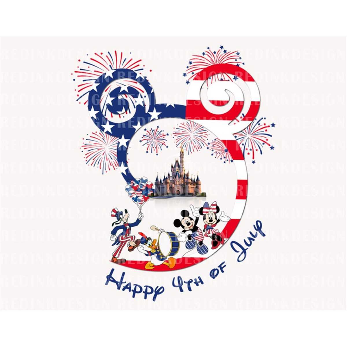 Happy 4th of July Png, Mouse And Friends Png, Fourth of July - Inspire ...