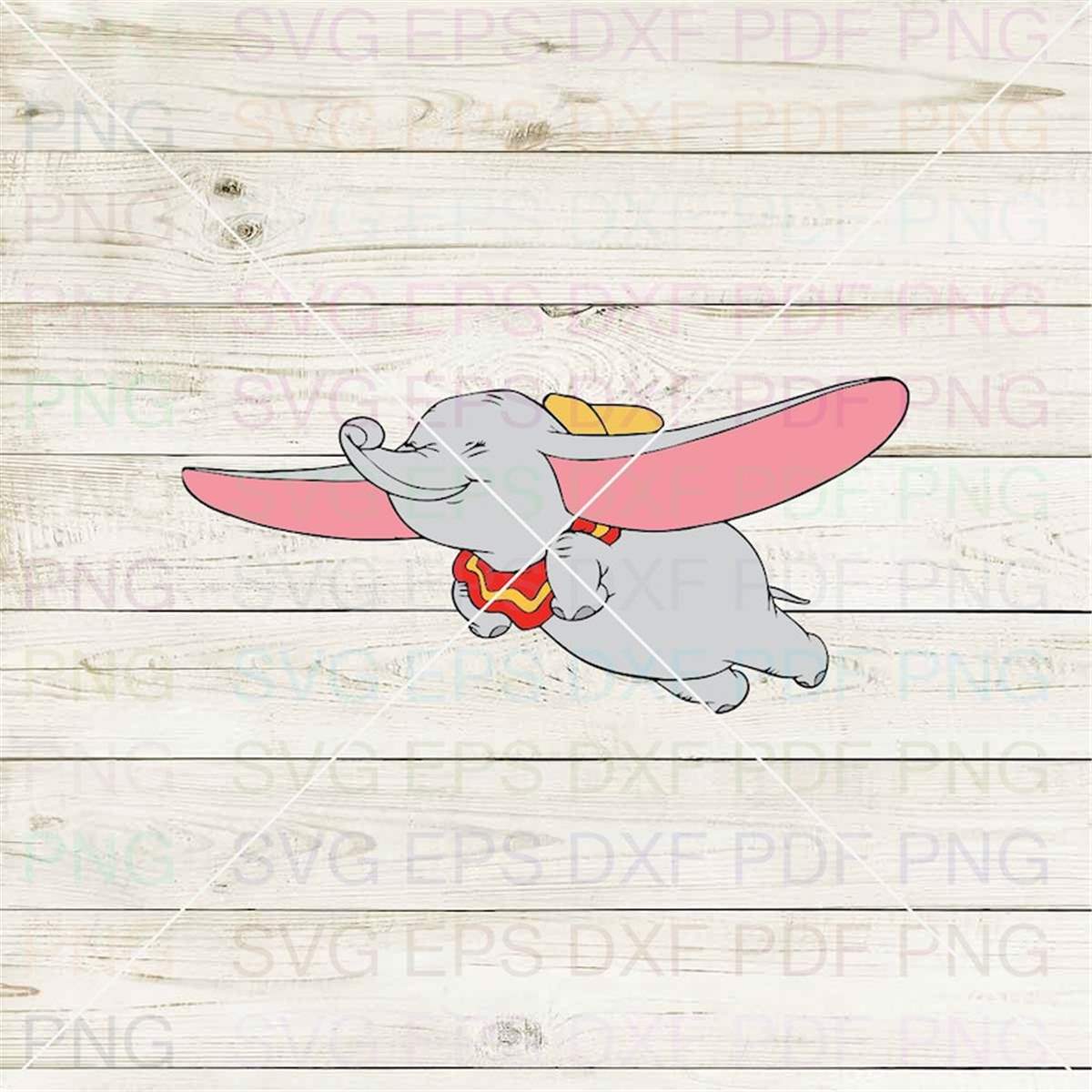 Dumbo 005 Svg Dxf Eps Pdf Png, Cricut, Cutting file, Vector, | Inspire ...