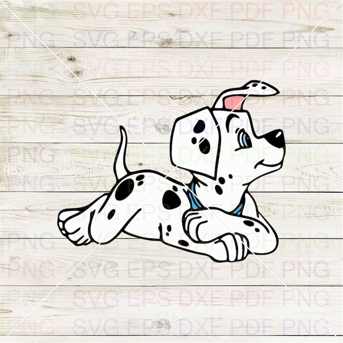 Cute Puppy Puppies 101 Dalmatians 004 Svg Dxf Eps Pdf Png, C | Inspire Uplift
