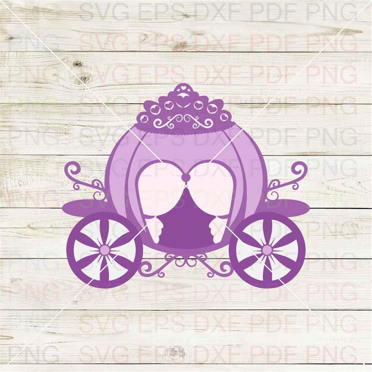 Carriage Sofia The First 014 Svg Dxf Eps Pdf Png, Cricut, Cu | Inspire ...