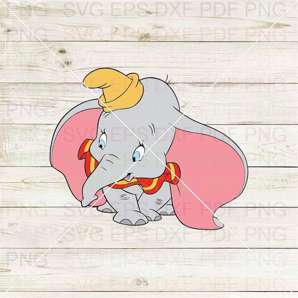 Dumbo 036 Svg Dxf Eps Pdf Png, Cricut, Cutting file, Vector, - Inspire ...