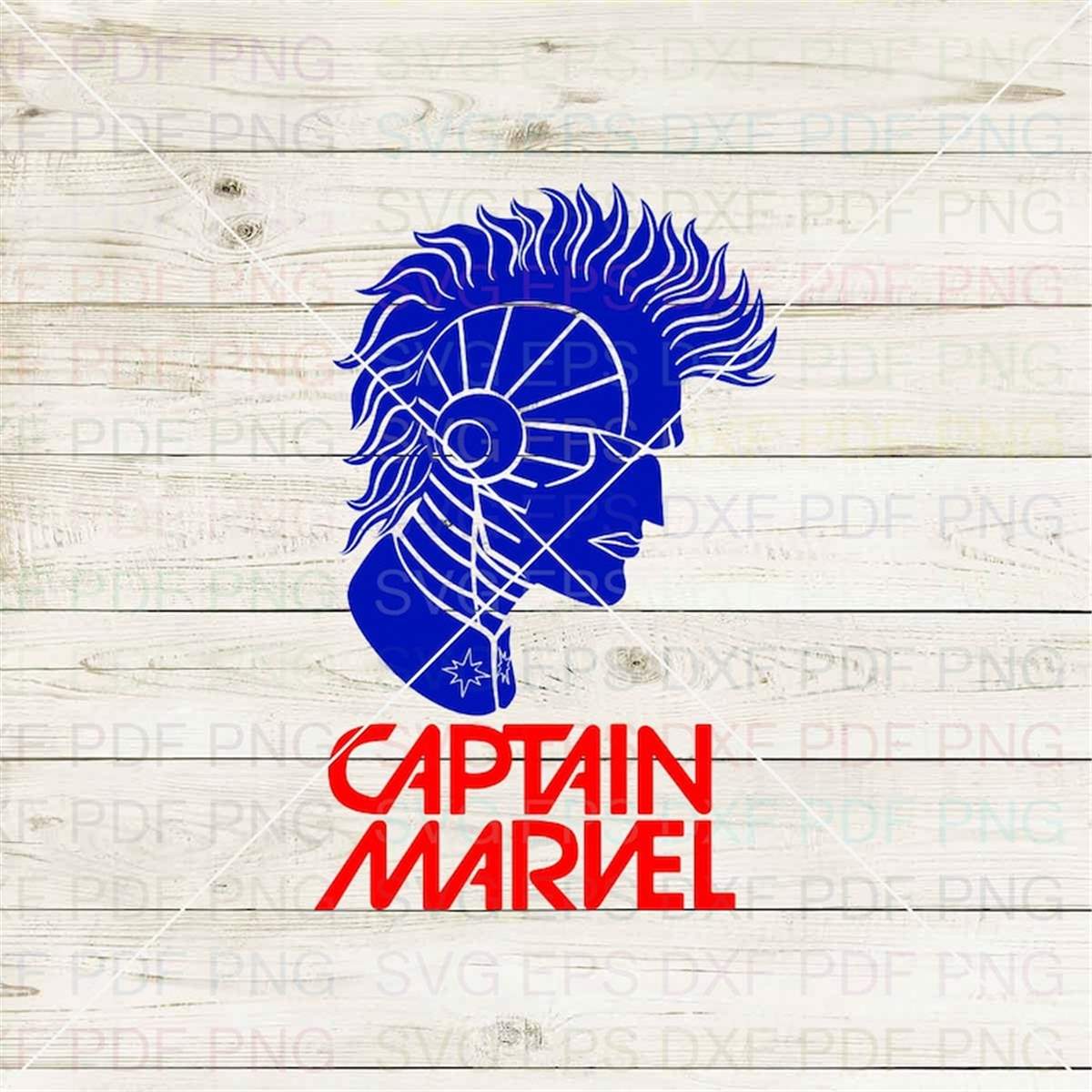 Captain Marvel Silhouette 009 Svg Dxf Eps Pdf Png, Cricut, C | Inspire ...