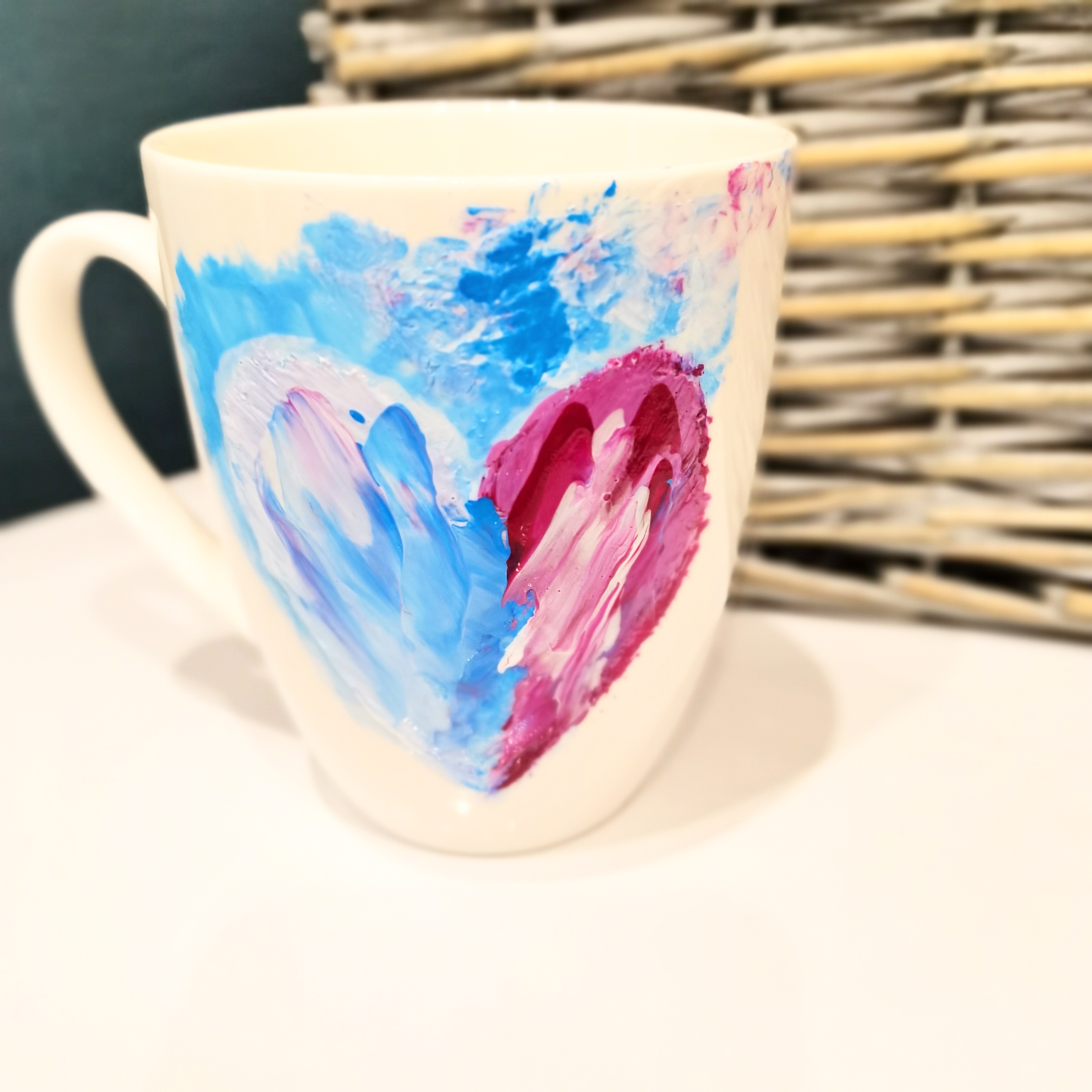 Tea Cup Angel Original Art Kitchen Design Painting Room Deco | Inspire ...