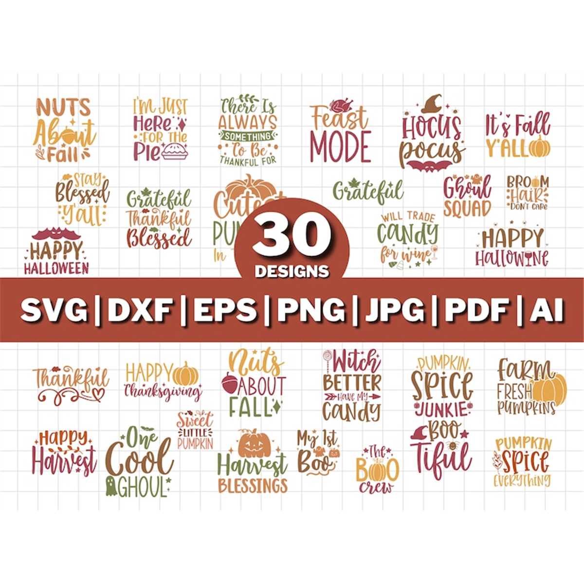 Autumn SVG Bundle, Autumn svg, Fall SVG, Cut File, Silhouett | Inspire ...