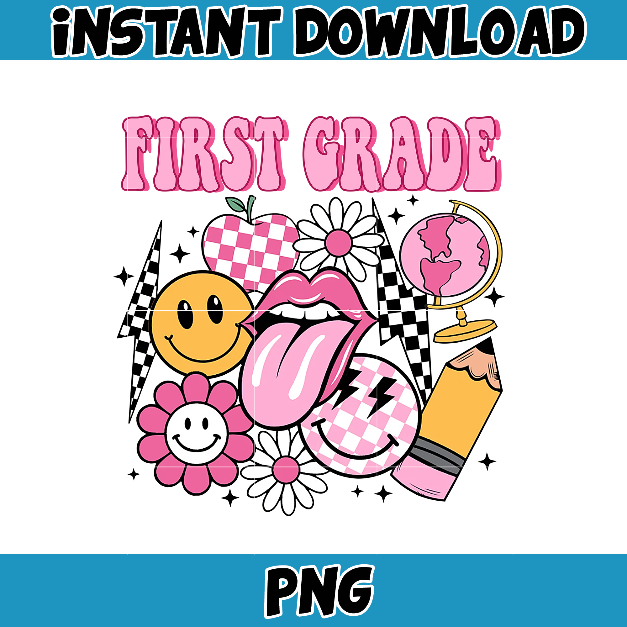 Back to School Png, Kindergarten, Pre K PNG, First Day Of Sc | Inspire ...