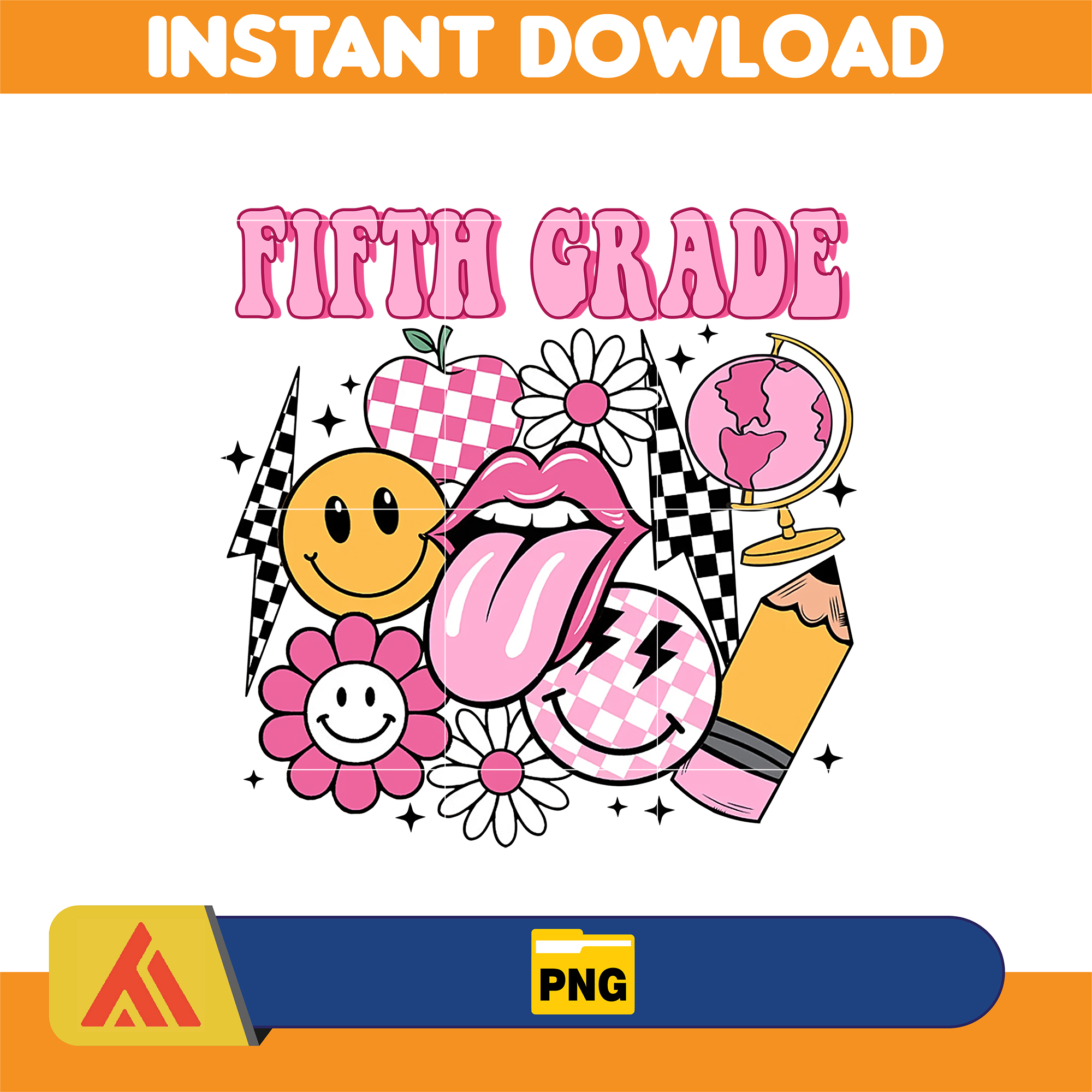 Back to School Png, Kindergarten, Pre K PNG, First Day Of Sc | Inspire ...