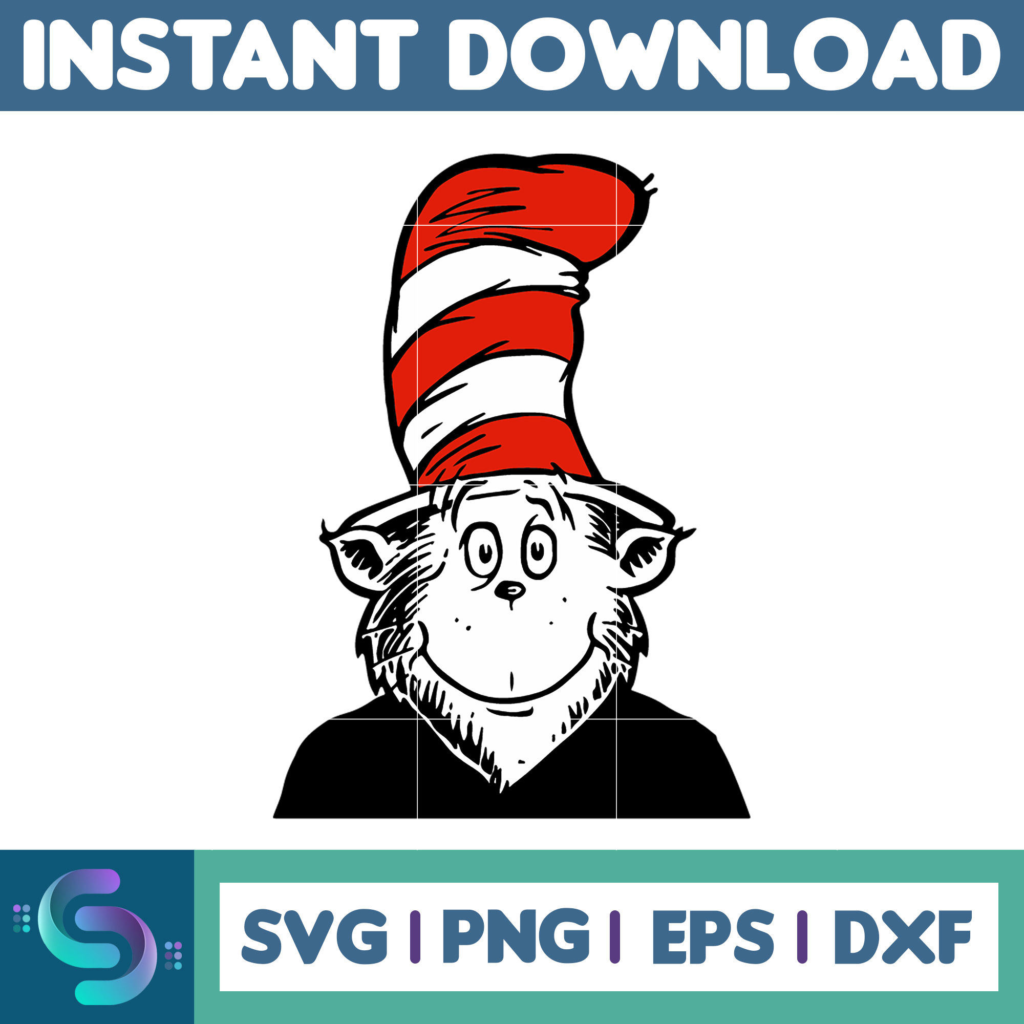 Dr.Suess Svg, Dxf, Png, Dr.Suess book Png, Dr. Suess Png, Su | Inspire ...