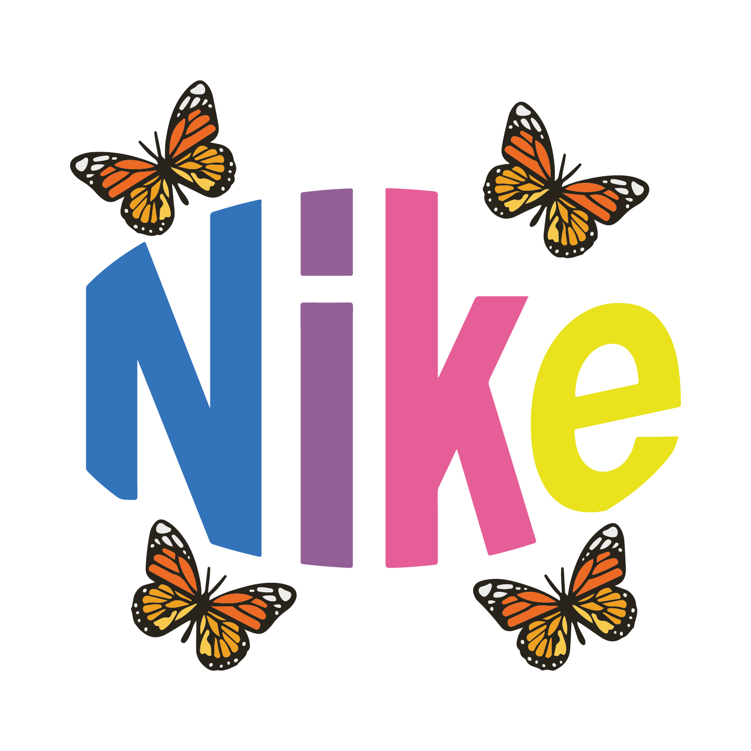 Nike ButterFly Svg, Fashion Brand Svg, Nike Logo SvgBrand Lo | Inspire ...
