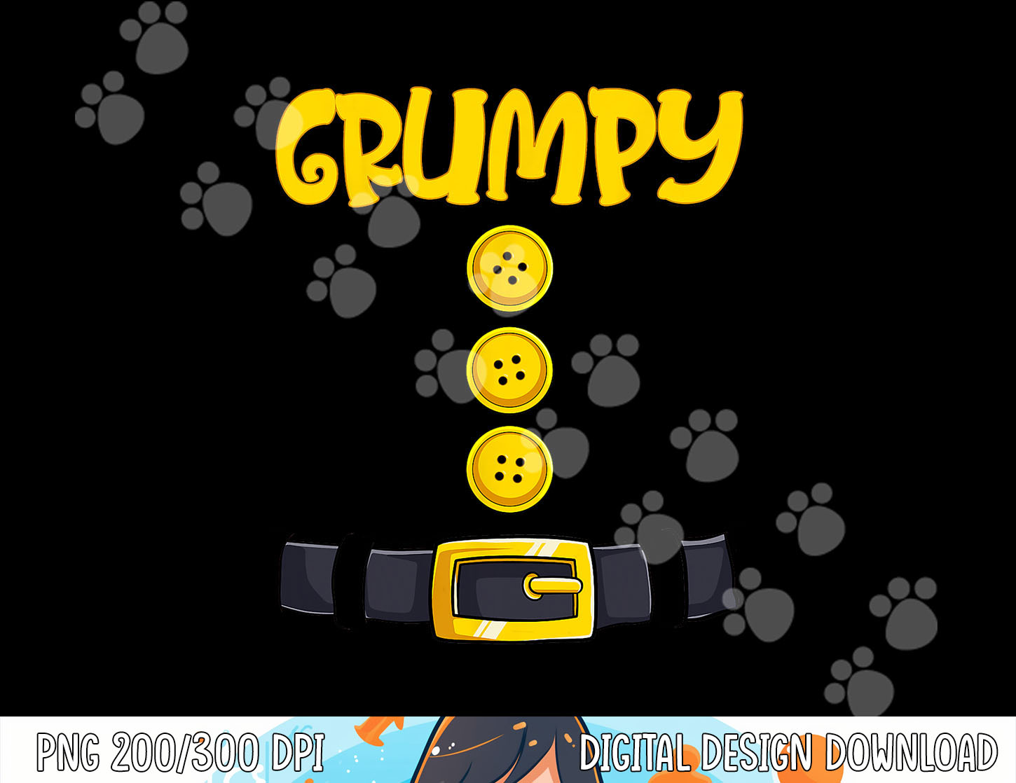 Grumpy Halloween Dwarf Costume Color Matching png,sublimatio | Inspire ...