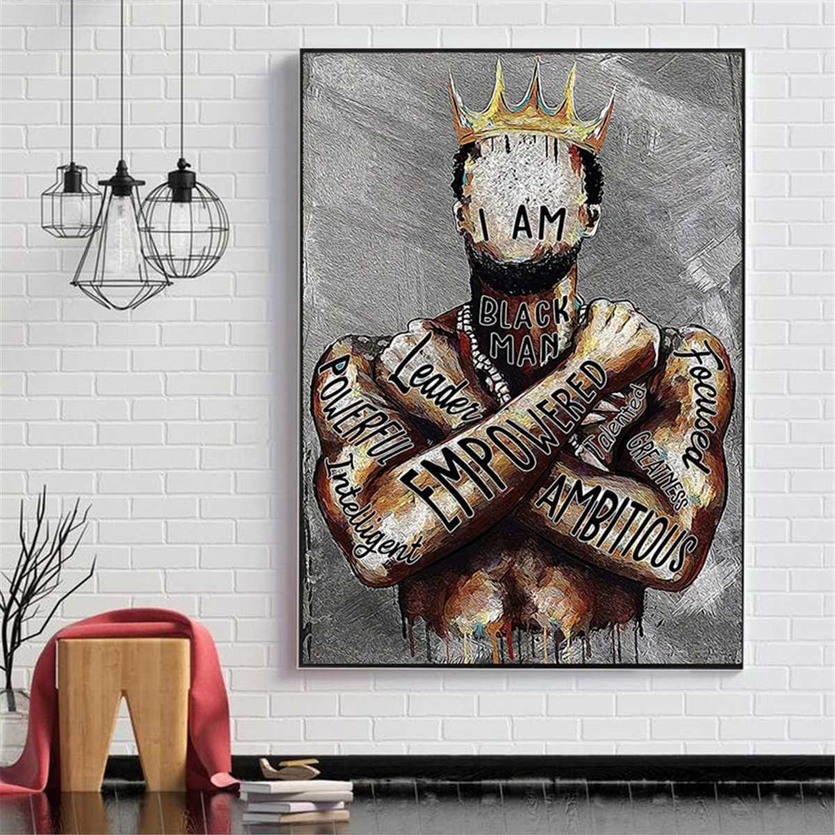Black Man Wall Art, African American Man Poster, Black Men I | Inspire Uplift