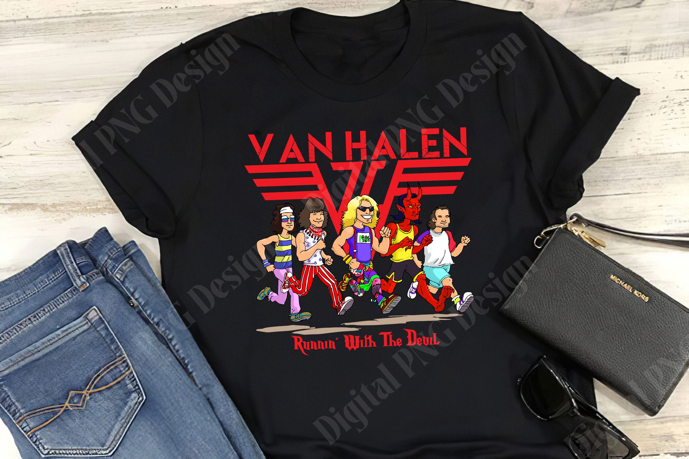 VAN HALEN png, Rock and roll band music png, digital downloa - Inspire ...
