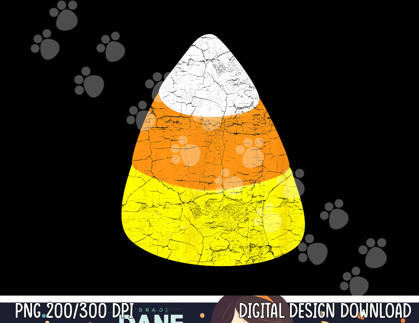 Halloween Candy Corn Vintage Illustration - Candy Corn png, | Inspire ...