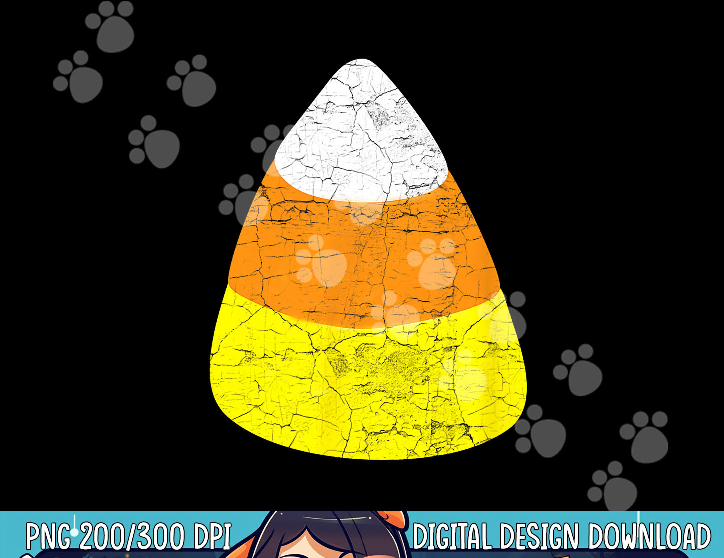 Halloween Candy Corn Vintage Illustration - Candy Corn png, | Inspire ...