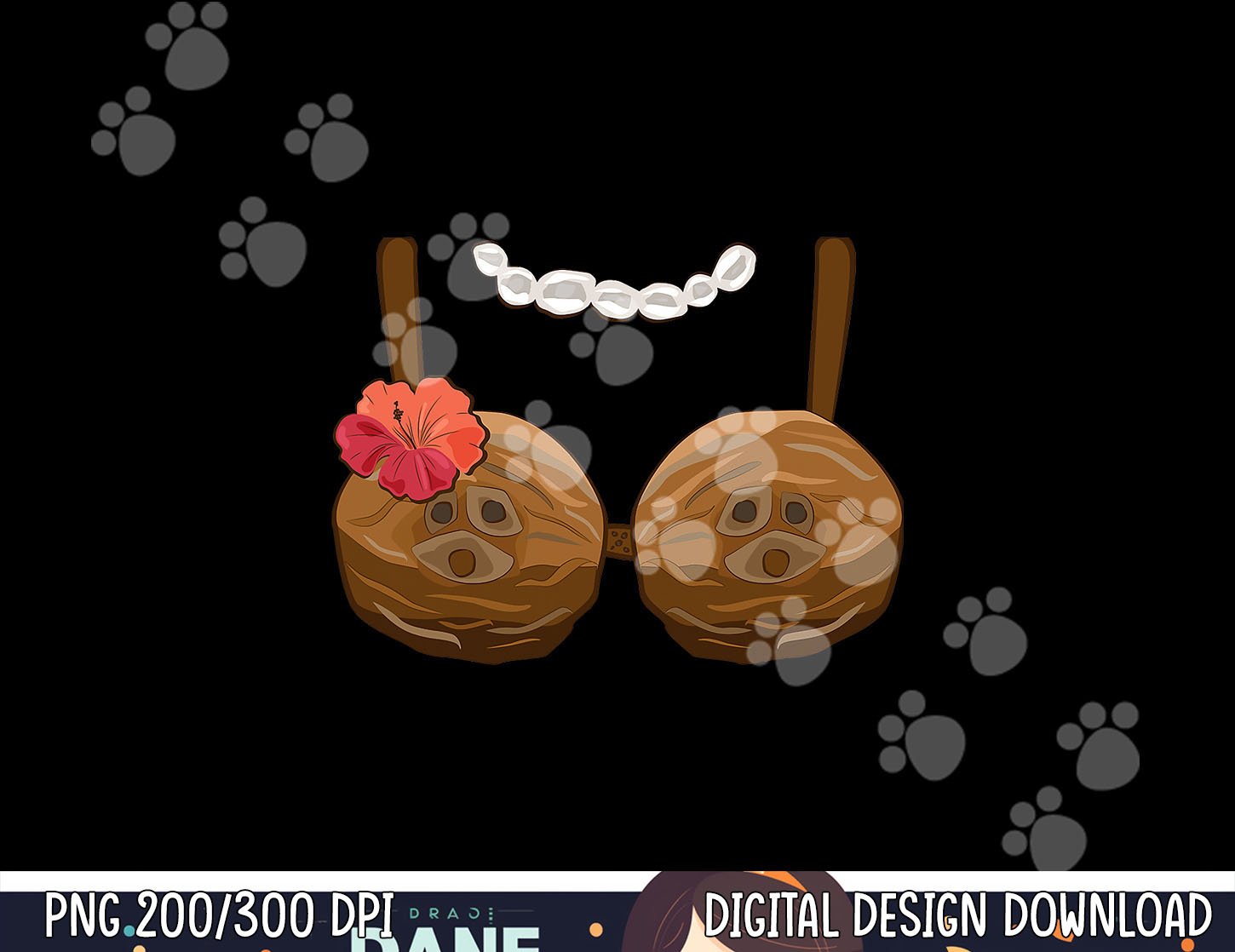 Halloween Coconut Bra Costume Coconut Halloween png,sublimat | Inspire ...