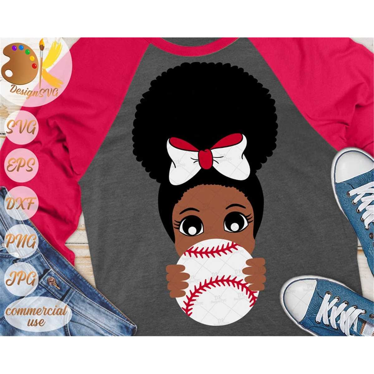 Baseball SVG | Black Girl SVG | Peek a Boo Svg | Baseball Gi - Inspire ...
