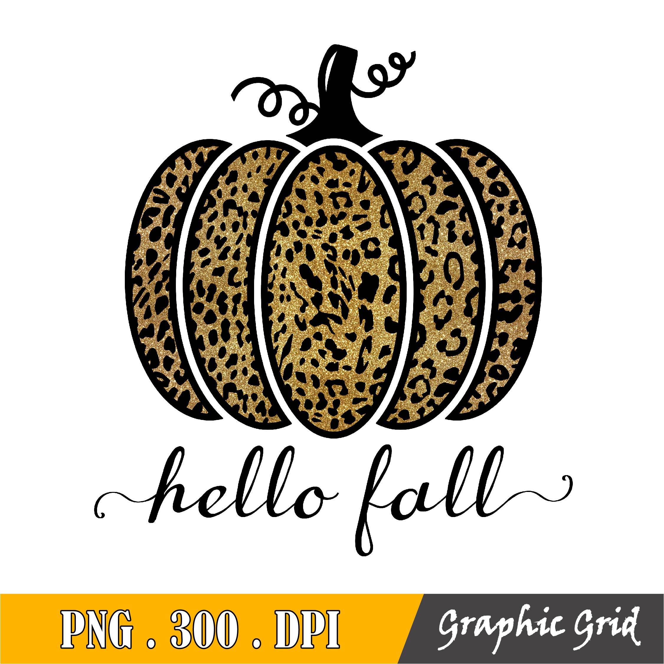 Pumpkin Leopard Png, Hello Fall Leopard Pumpkin Sublimation | Inspire ...