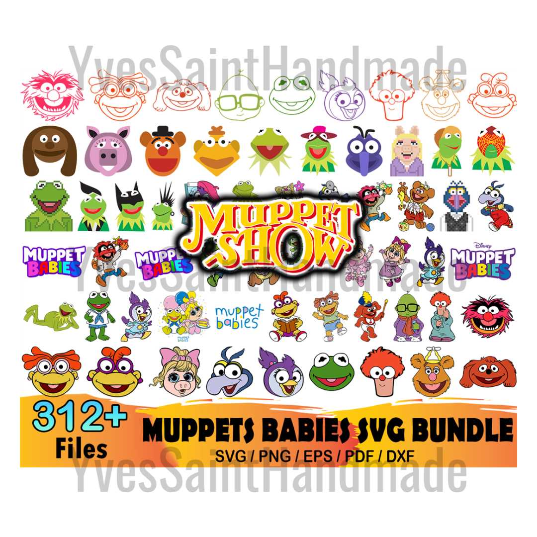 312 Bundle Muppet Babies Svg, Disney Svg, Muppet Babies Svg | Inspire ...