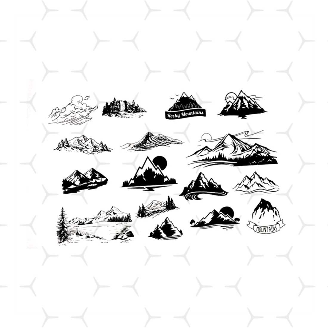 Mountain Bundle Svg, Nation Svg, Rocky Mountain Svg, Mountai | Inspire ...