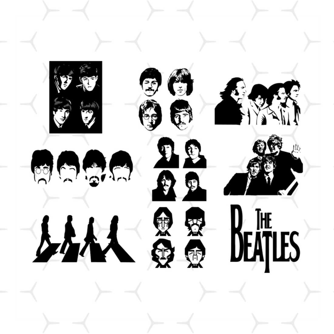 The Beatles Bundle Svg, Music Svg, John Lennon Svg, Paul Mcc | Inspire ...