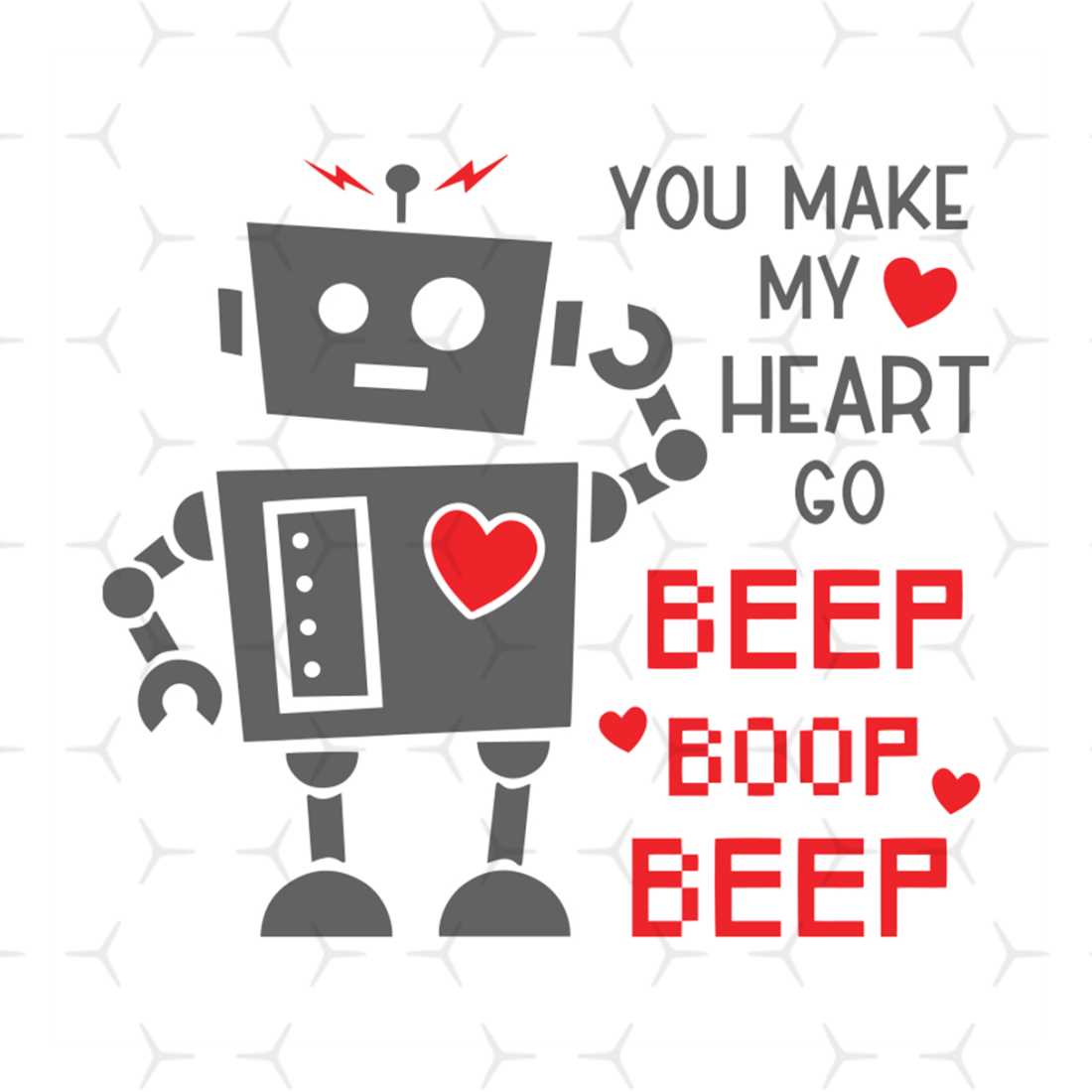 Robot Valentines Day Svg, Valentine Svg, Robot Svg, Beep Boo | Inspire ...