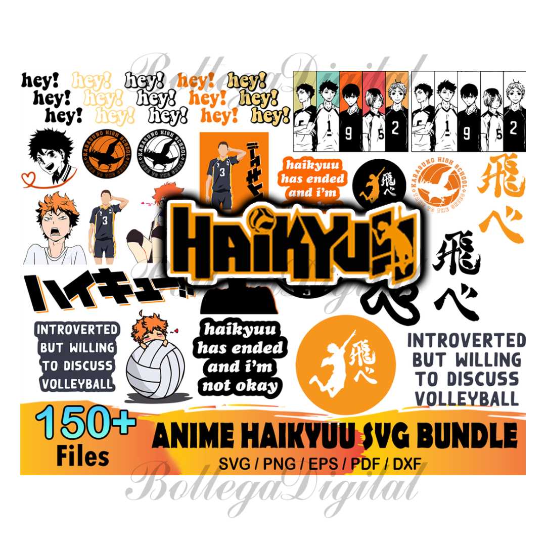 150 Haikyuu Bundle Svg, Cartoon Svg, Shoyo Hinata Svg - Inspire Uplift