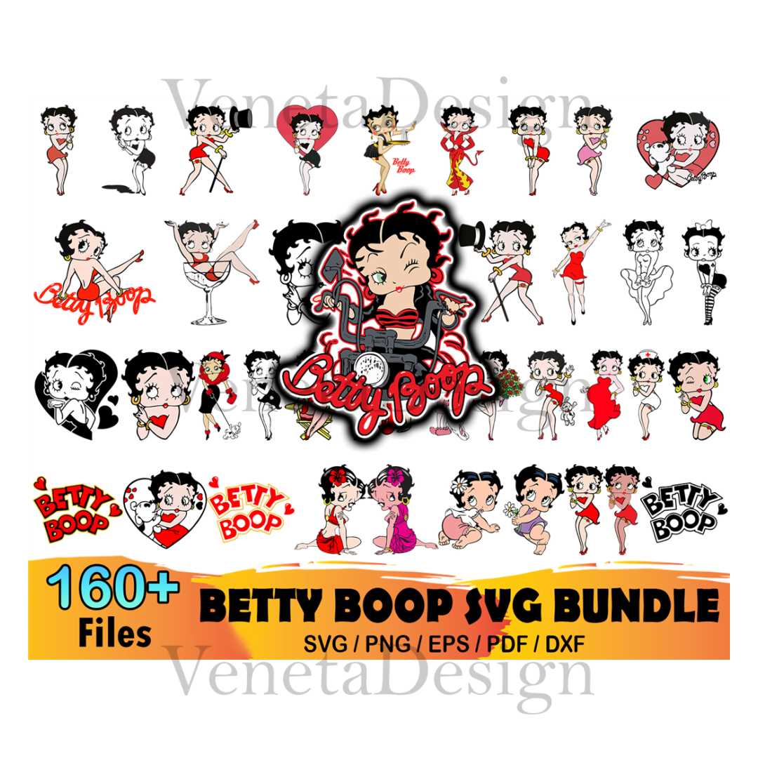 160 Betty Boop Svg Bundle, Betty Boop Vector, Betty Boop Cli | Inspire ...