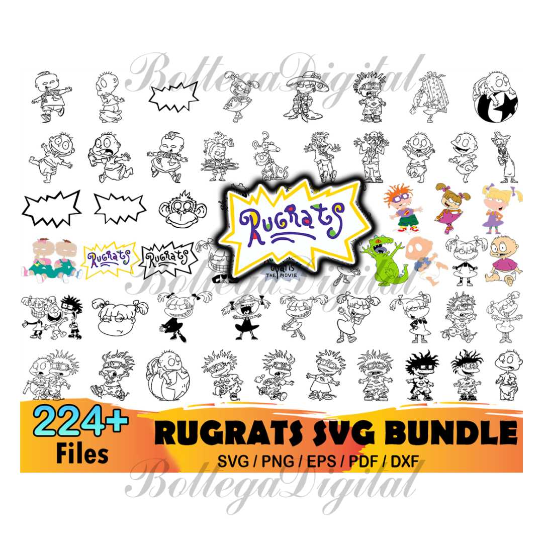 224 Rugrats Bundle Svg, Rugrats Svg, Rugrats Vector, Rugrats | Inspire ...