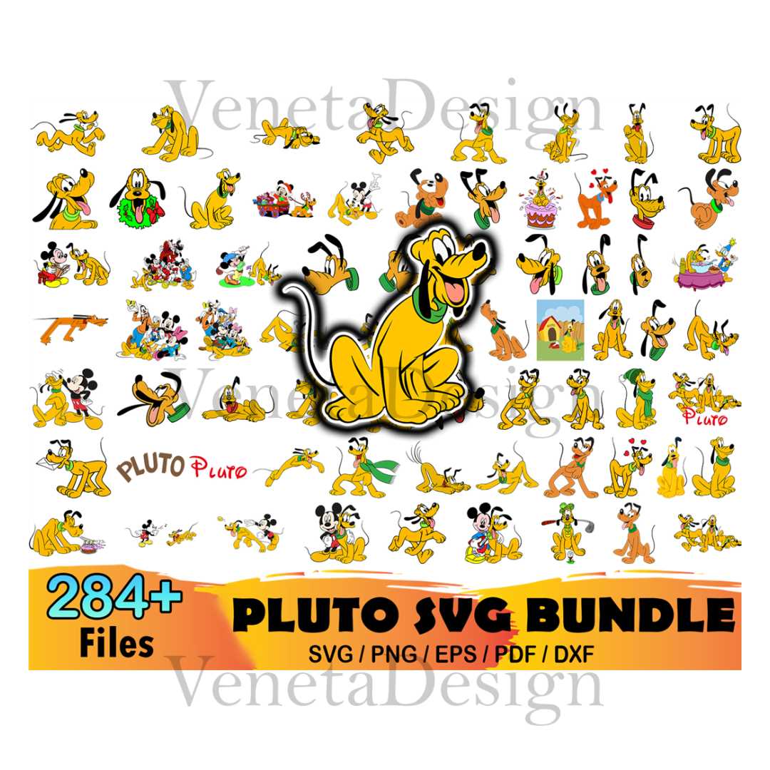 284 Pluto Svg Bundle, Disney Svg, Mickey Svg, Pluto Disney S | Inspire ...