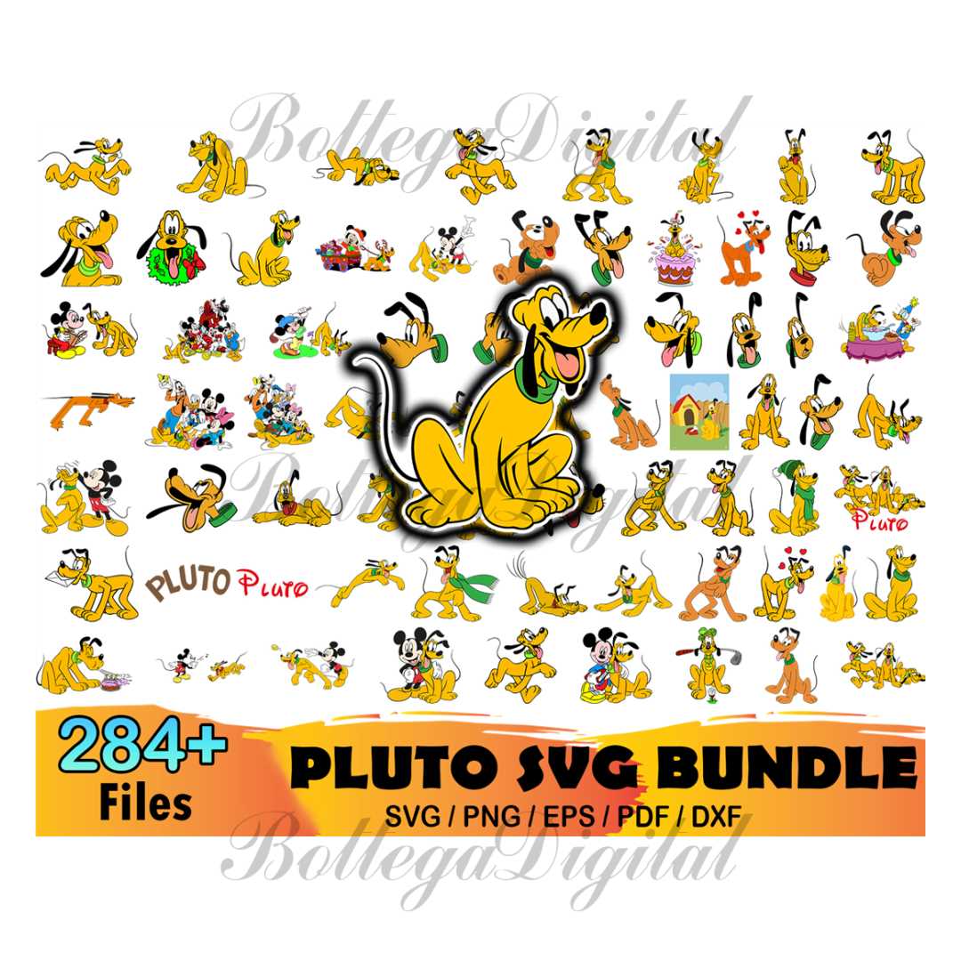 284 Pluto Svg Bundle, Disney Svg, Mickey Svg, Pluto Disney S | Inspire ...