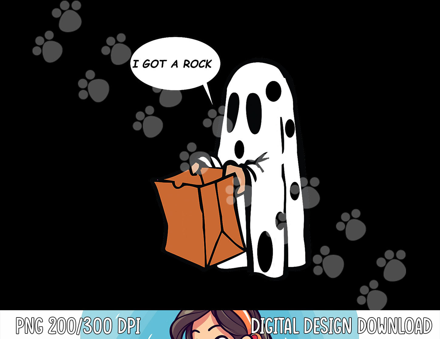Halloween I Got A Rock Ghost png, sublimation copy | Inspire Uplift