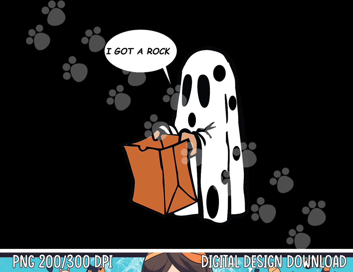 Halloween I Got A Rock Ghost png, sublimation copy | Inspire Uplift