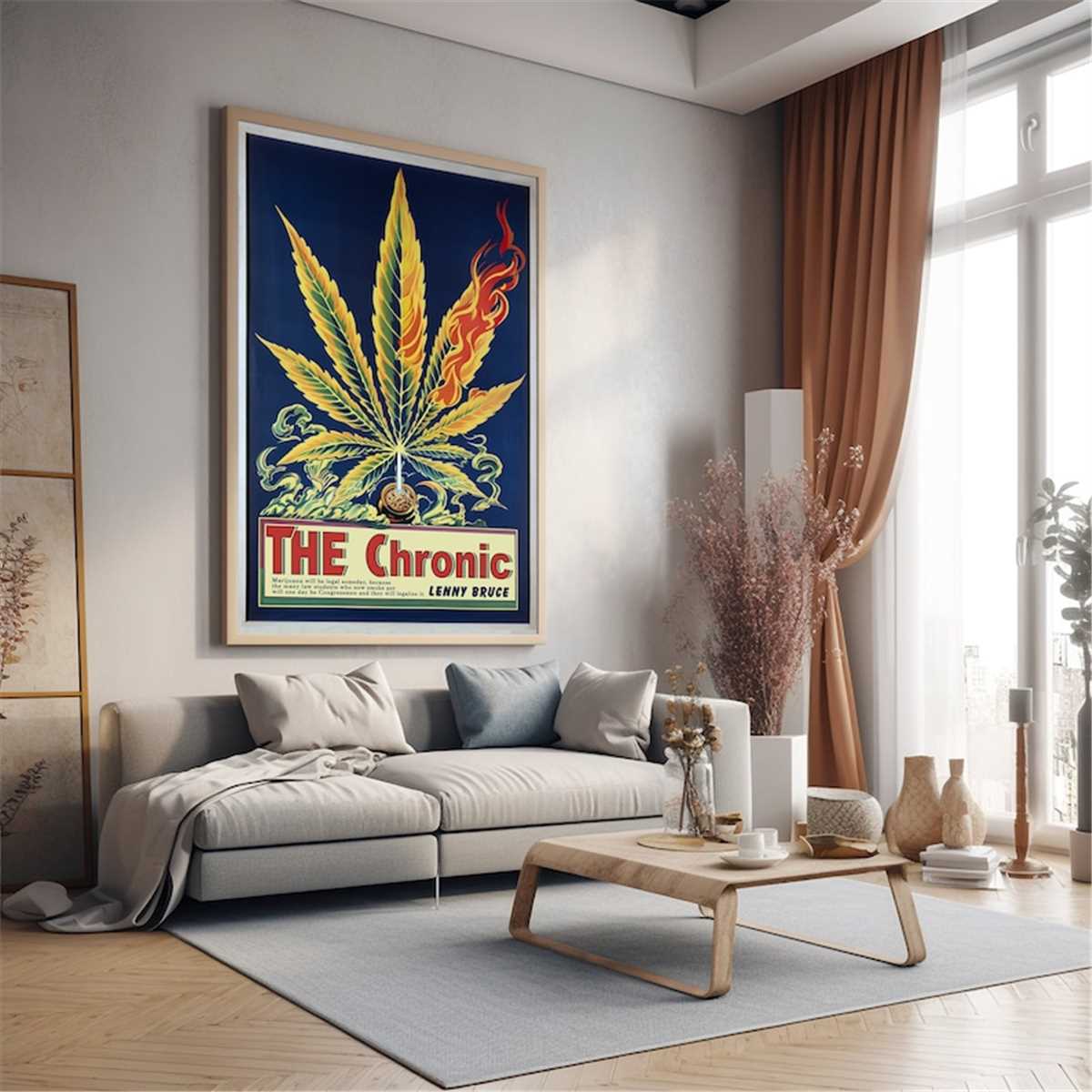 Marihuana Poster Vintage 1950's Pot Leaf Poster Print Cannab | Inspire ...