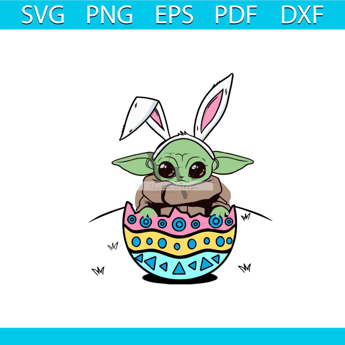 Baby Yoda Easter Egg Svg, Easter Svg, Baby Yoda Svg, Easter | Inspire ...