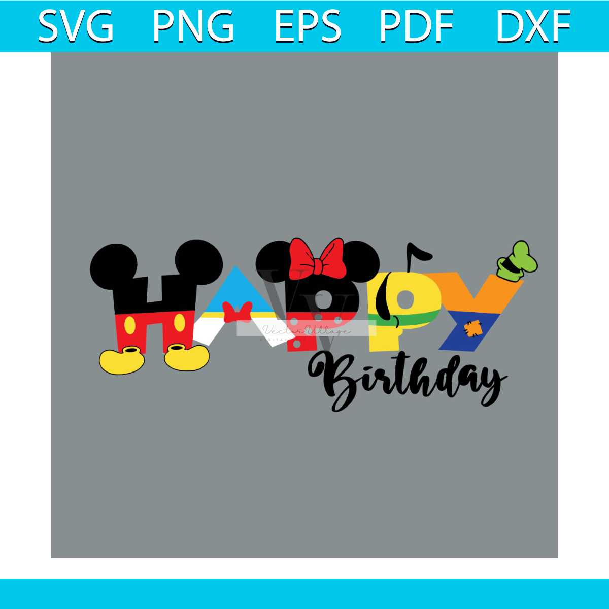 Happy Birthday Disney Svg, Trending Svg, Disney Svg, Birthda | Inspire ...