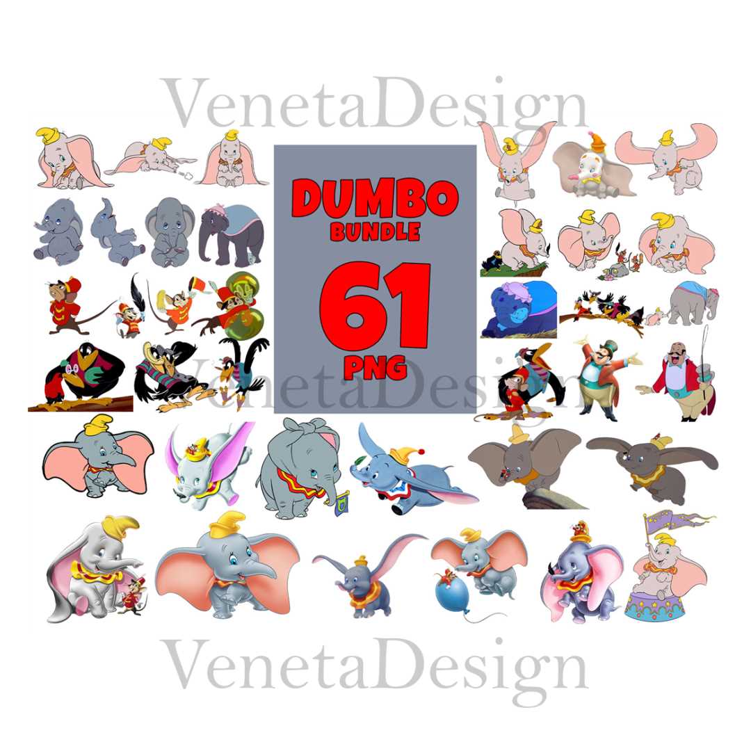61 Files Dumbo Bundle Png, Cartoon Png, Dumbo Bundle, Dumbo - Inspire ...