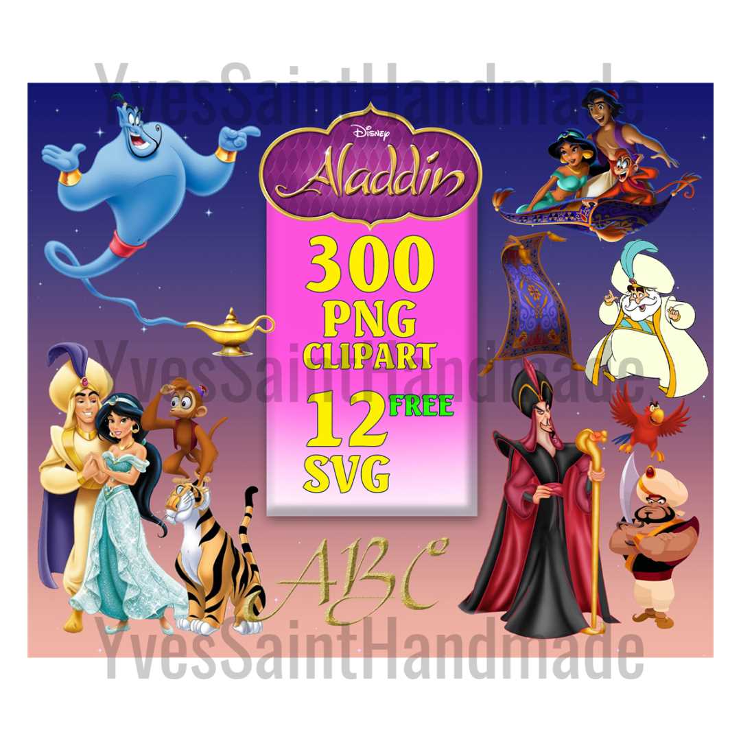 300 Aladdin Clipart Png, Jasmine Png Bundle, Disney Png, Pri - Inspire ...