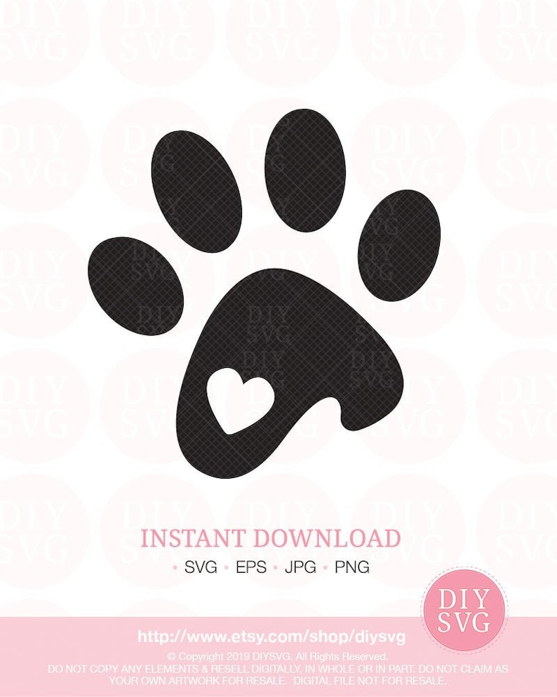 paw print svg - Inspire Uplift