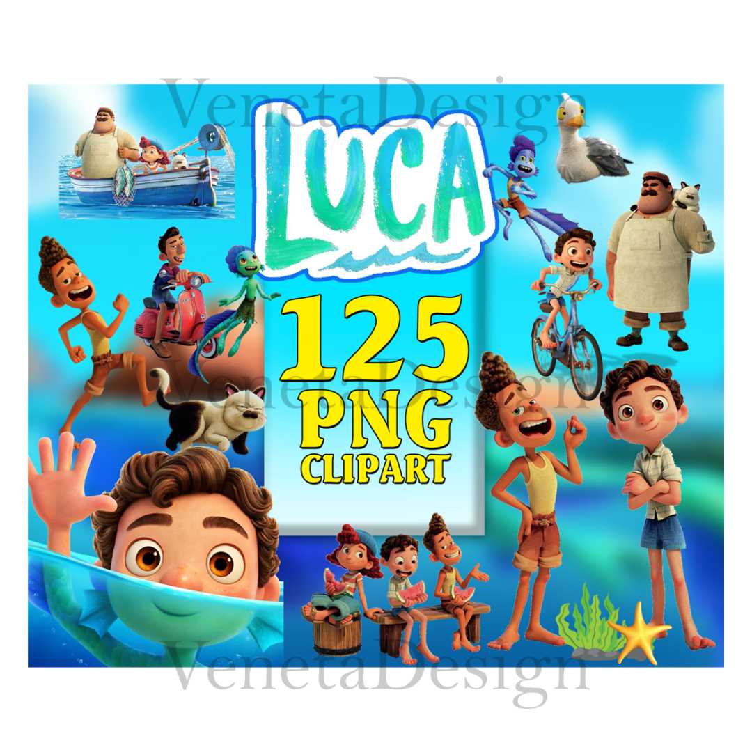 125 Luca Clipart Png Bundle, Luca Printable, Luca Png, Luca | Inspire ...