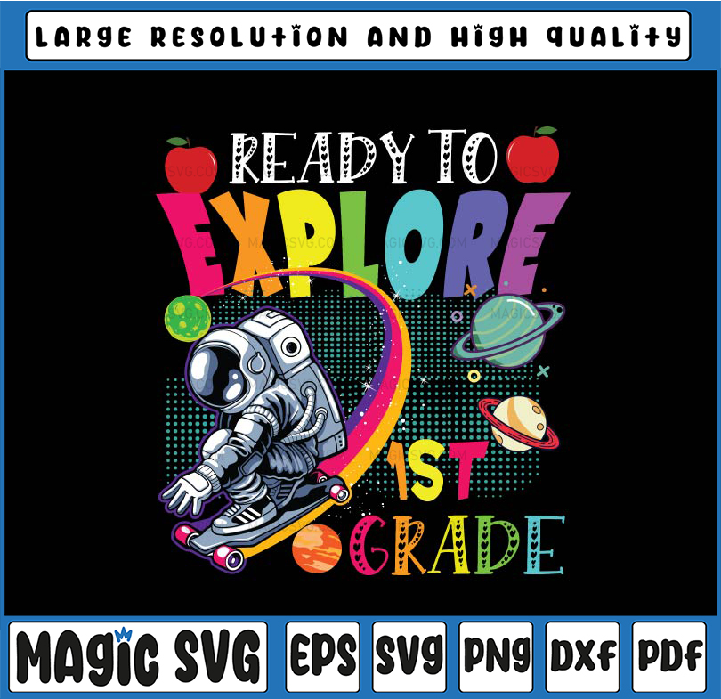 Ready To Explore 1st Grade Png, Skating Astronaut Back To Sc - Inspire ...