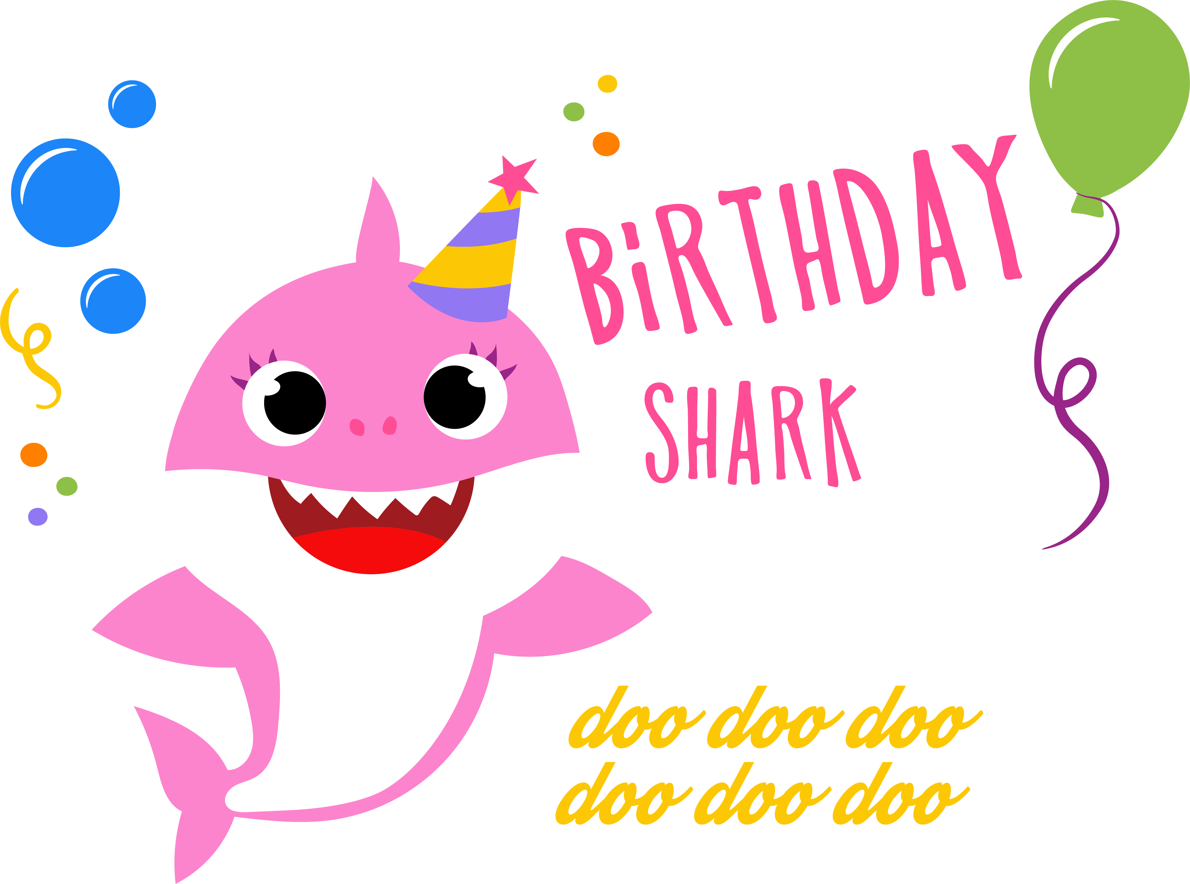 Birthday shark girl Svg, Shark Svg, Shark Clipart, Shark Sil | Inspire ...