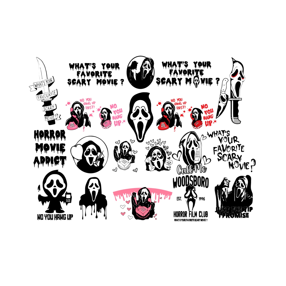 Scream svg, Ghost face svg Scream You Hang up SVG Scream gho | Inspire ...
