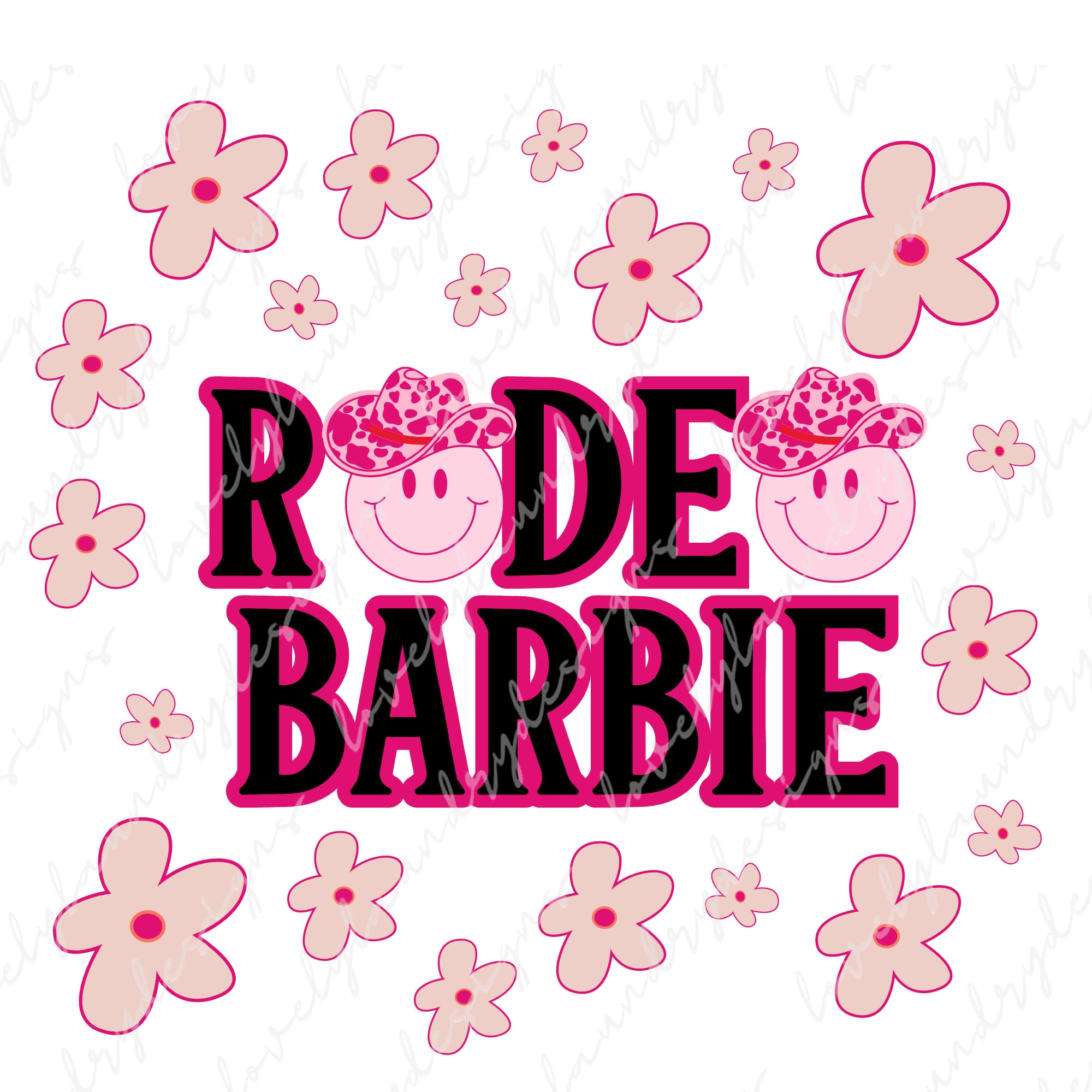 Rodeo Barbie PNG, Retro Western Barbie PNG Digital Download, - Inspire Uplift